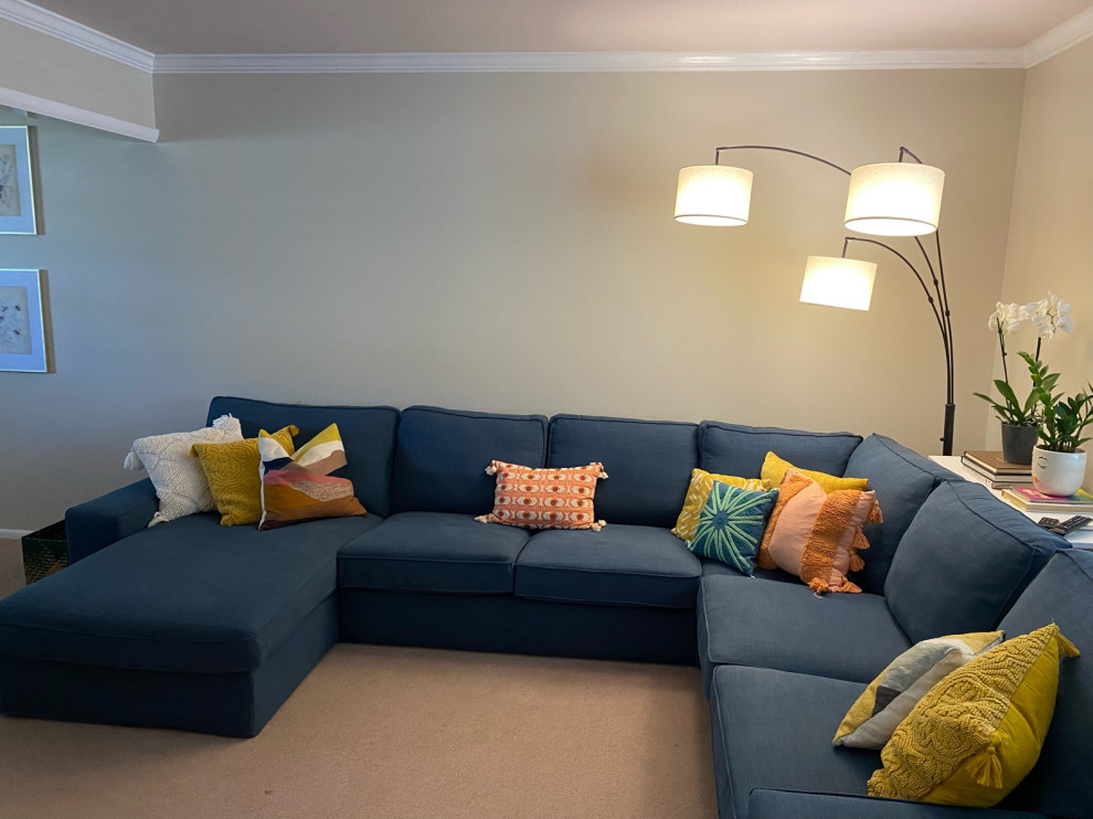 How do I decorate this long shared wall?