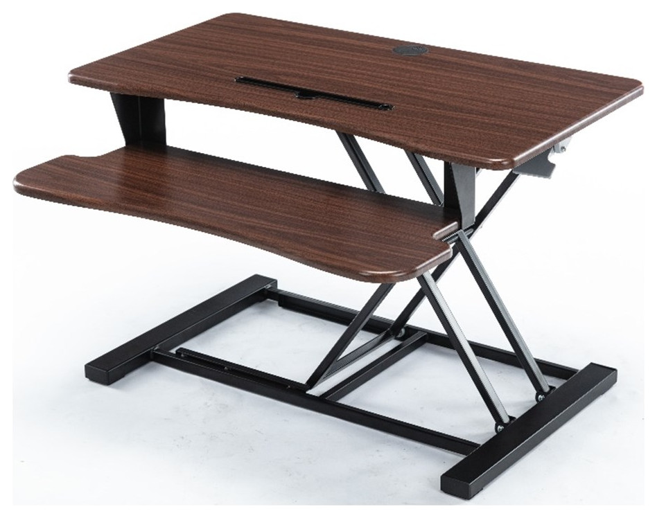 Legend Vansen 36" Adjustable Height Modern MDF Wood Workstation in ...