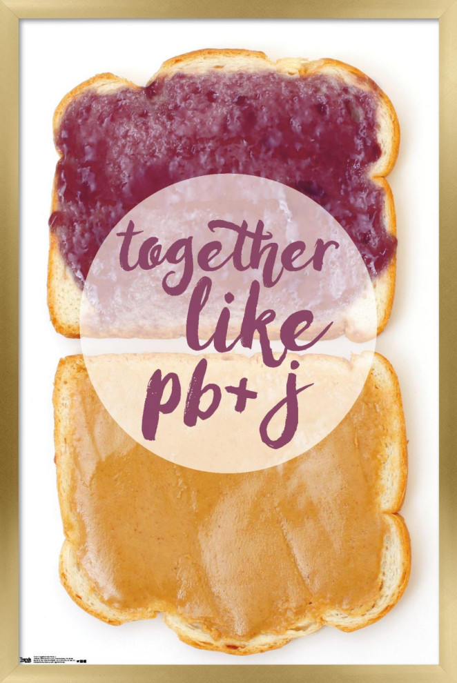 Together Like PB And J, 22.375" x 34" - Contemporary - Prints And ...