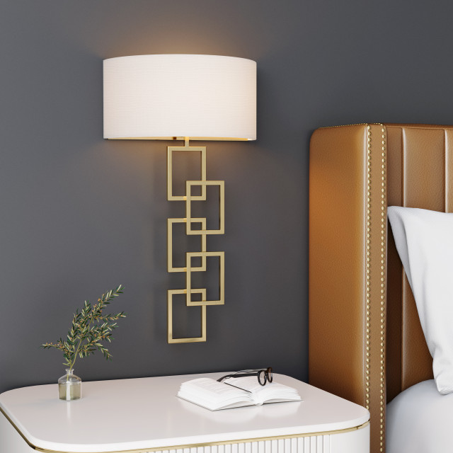2 Light 13.62" Modern Gold Sconce - Transitional - Wall Sconces - by ...