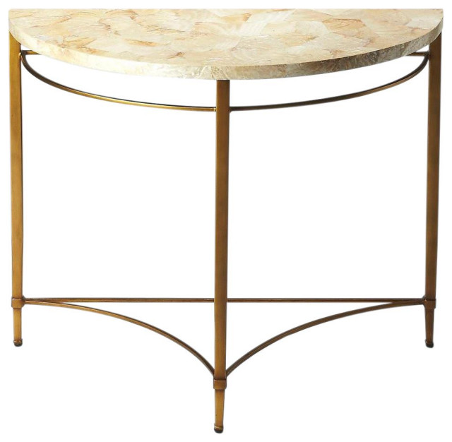 Modern Demilune Entryway Console Table - Contemporary - Console Tables ...