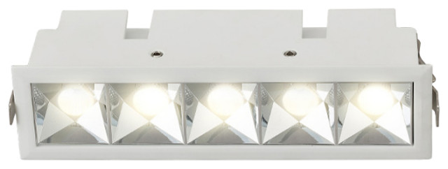5 Lights Integrated LED Recessed Downlight w/ Trim Commercial Grade ...