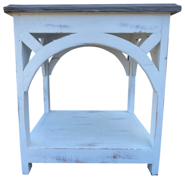 End Table, White - Farmhouse - Side Tables And End Tables - by Jackson ...
