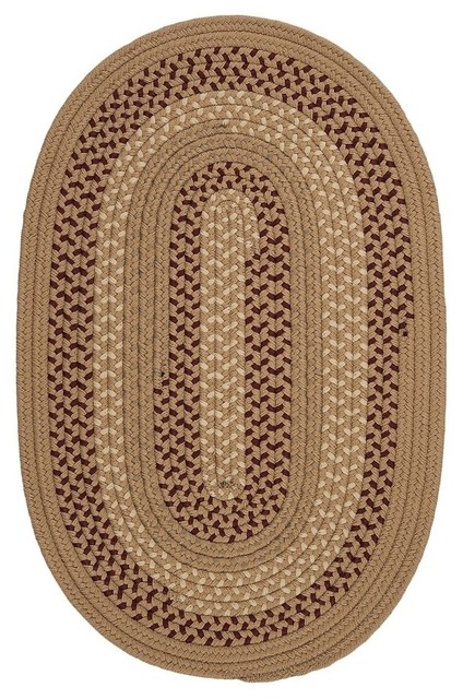 Deerfield Rug, Taupe, 2'x3' Oval, 2'x3' Oval - Farmhouse - Outdoor Rugs ...