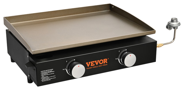 VEVOR Countertop Commercial Gas Griddle Flat Top Grill Hot Plate ...