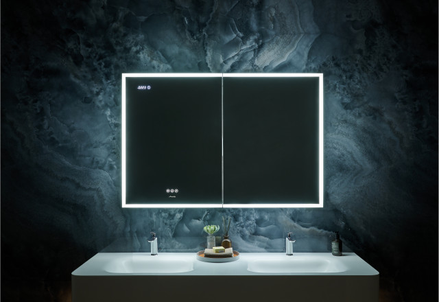 Pagani LED Mirror Cabinet, 48 Inch - Modern - Medicine Cabinets - by ...
