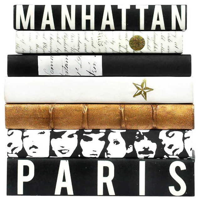 Modern Book Stack - Contemporary - Books - by E. Lawrence, LTD. | Houzz