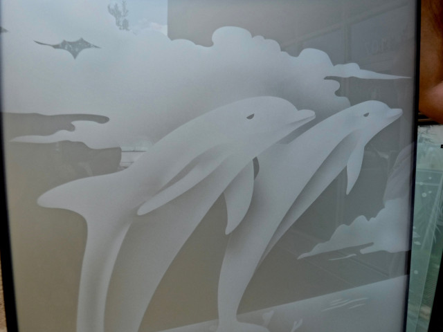 Interior Prehung Door or Interior Slab Door - Dolphins Leaping - Primed ...