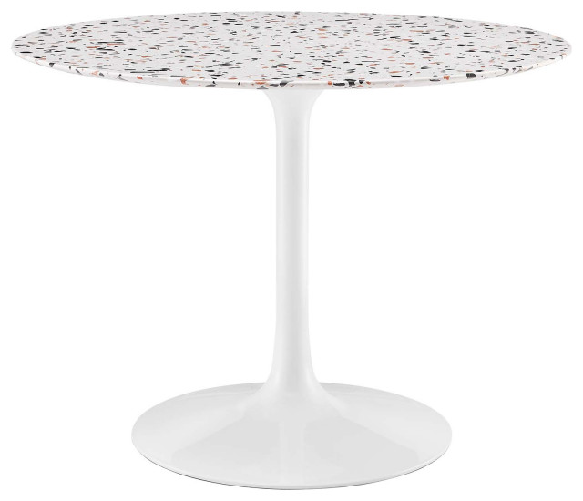 Lippa 40" Round Terrazzo Dining Table - Midcentury - Dining Tables - by ...
