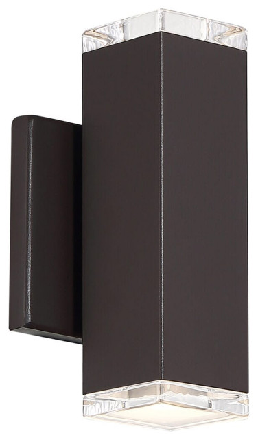 WAC Block 3000K Outdoor Wall Light in Bronze - Transitional - Outdoor ...