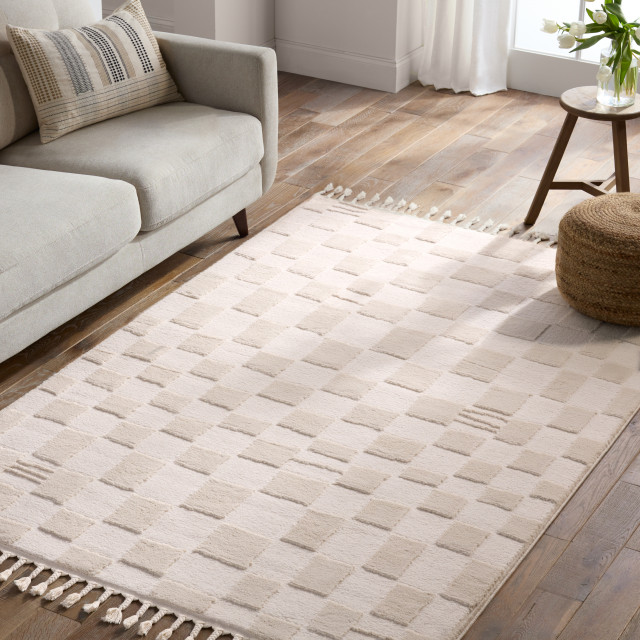 Vibe by Jaipur Living Kohar Geometric Cream/Beige Area Rug, 2'5"x10 ...