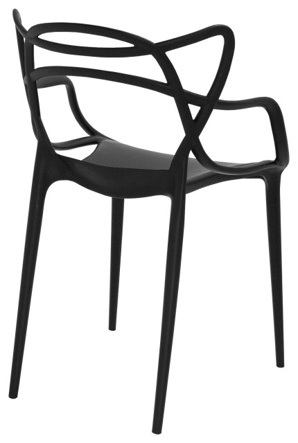 Mod Made Modern Plastic Loop Dining Side Chair, Set of 4 - Midcentury ...