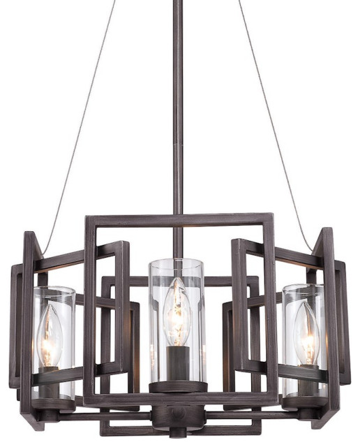 Golden Lighting Marco 4-Light Pendant, Gunmetal Bronze, 6068-4PGMT ...