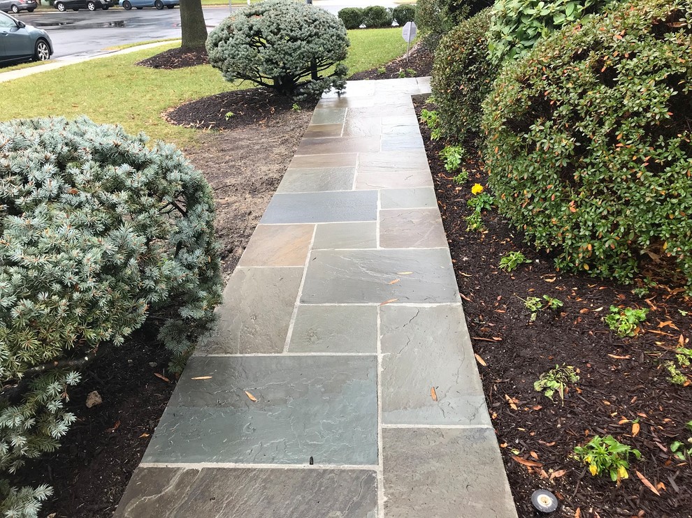 FRONT STOOP & STEPS RENOVATION with WALKWAY - Modern - Landscape - DC ...