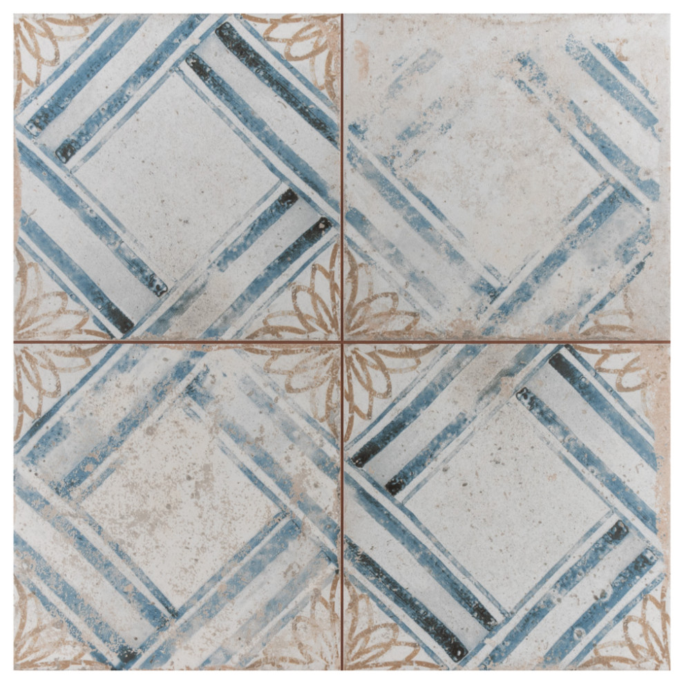 Kings Root Ceramic Floor and Wall Tile, Sample - Farmhouse - Wall And ...