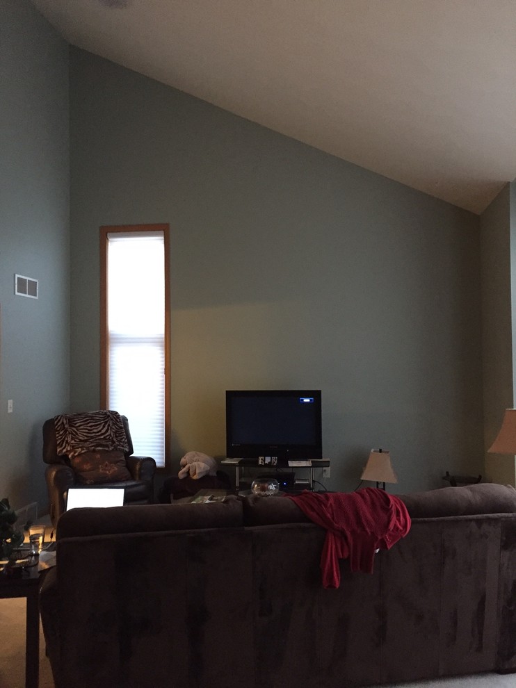 Entertainment Center Ideas High Ceiling and Window | Houzz Forum