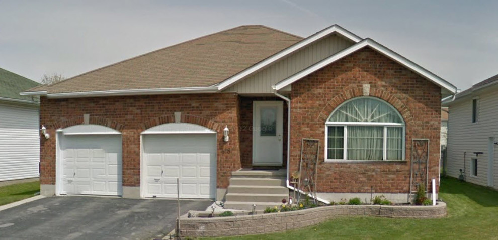 Too White Garage Doors and "Half-Moons"