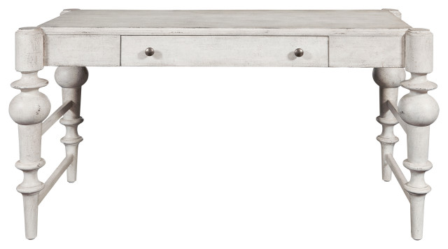 Farmhouse Writing Desk With Storage Drawer - French Country - Desks And ...