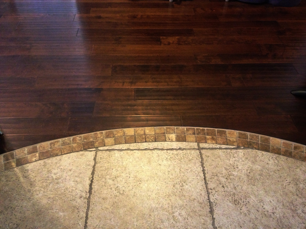 Pre-finished install with radius tile - Traditional - San Francisco ...