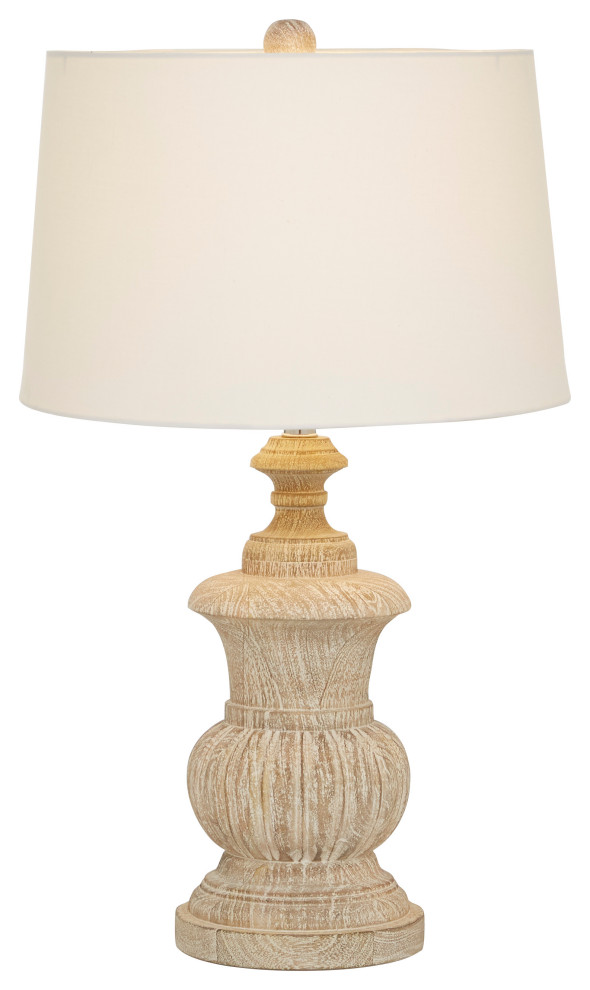 Traditional Brown Wood Table Lamp 24838 - French Country - Table Lamps ...