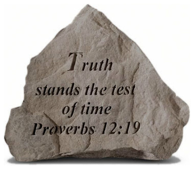 Truth Stands The Test Of Time Memorial Garden Stone - Traditional ...