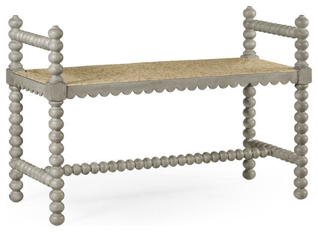 Bellingham Single Bench - Beach Style - Upholstered Benches - by ...
