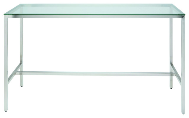 Verona Silver Metal Counter Table - Contemporary - Indoor Pub And ...