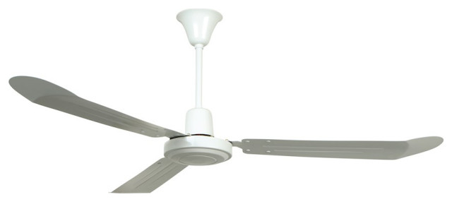 Craftmade 56" Utility Ceiling Fan, White - Transitional - Ceiling Fans ...