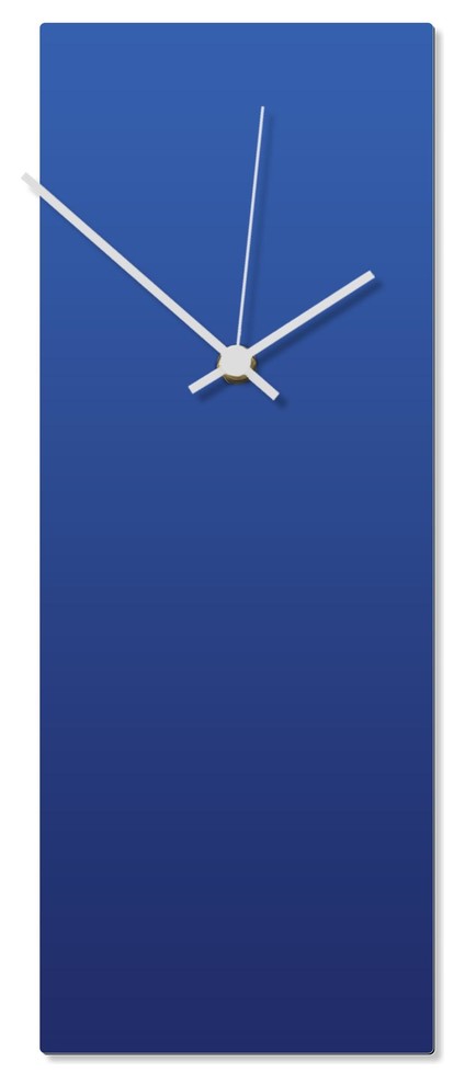 Contemporary Clock 'Blueout White Clock' Artisan-Made Blue Kitchen ...