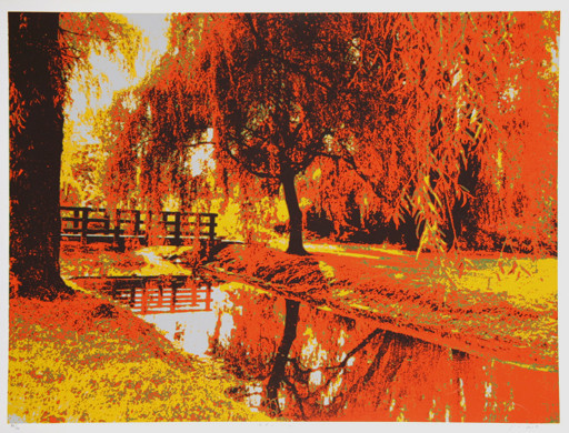 Max Epstein, Autumn Leaves, Serigraph - Contemporary - Fine Art Prints ...