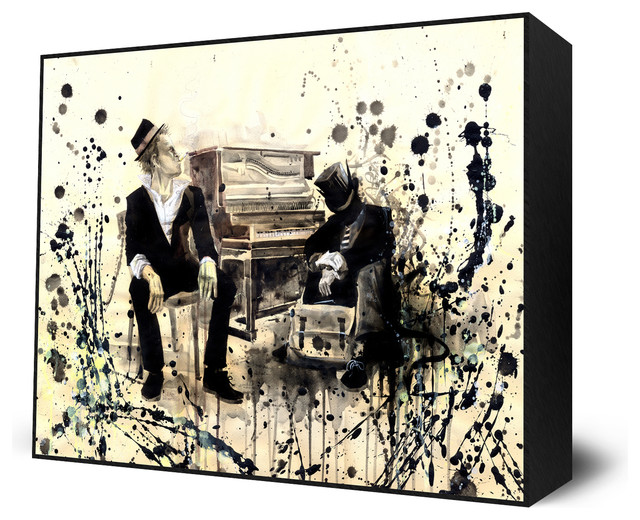 Tom Waits Mini Art Block by Lora Zombie - Contemporary - Prints And ...