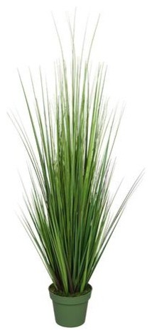 Artificial 55" Green PVC Grass - Contemporary - Artificial Plants And ...