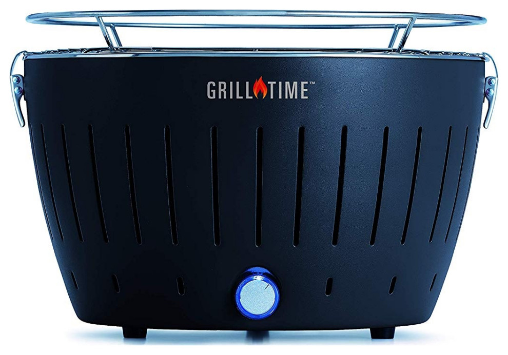 Grill Time UPG-G-13 Portable Grill, Gray - Contemporary - Outdoor ...