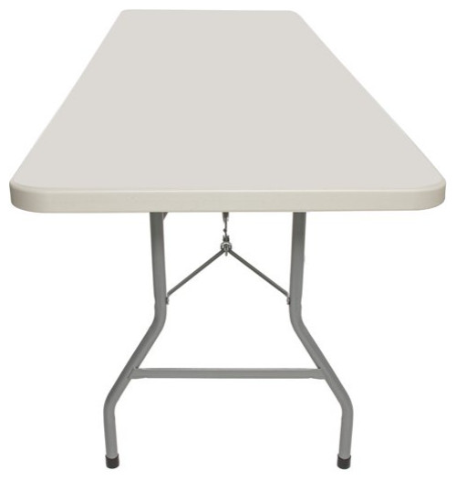 Rectangular Folding Table, Wishbone Style Legs With Scratch Resistant ...