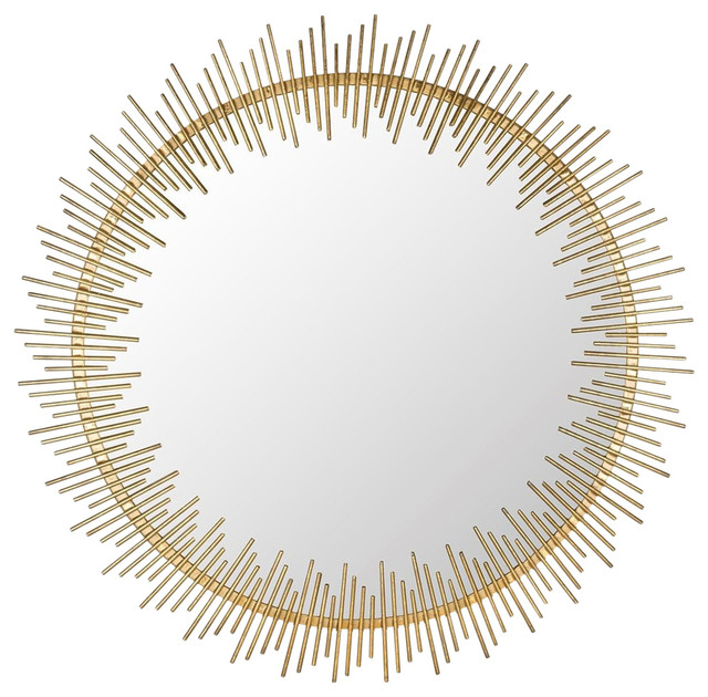 Sunray Circle Mirror - Contemporary - Wall Mirrors - by HedgeApple | Houzz