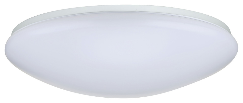 19 inch - Flush Mounted LED Fixture - CCT Selectable - Round - White ...