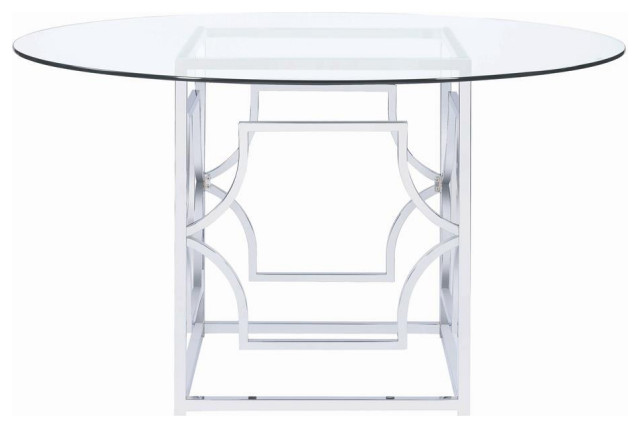 Starlight Dining Table Base Chrome - Transitional - Buffets And ...