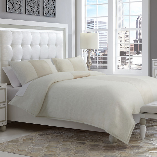 Baldwin 3-Piece Queen Comforter Set Cream - Transitional - Comforters ...