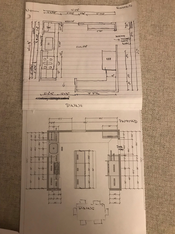 Kitchen layout concern