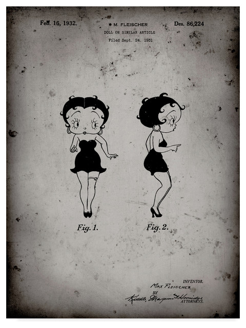 "Betty Boop" by Cole Borders, Canvas Art, 47"x35" - Contemporary ...