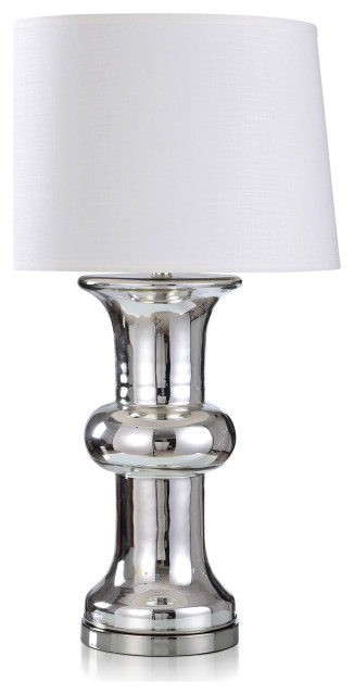 StyleCraft Dann Foley Lifestyle Glass Table Lamp With Chrome Finish ...