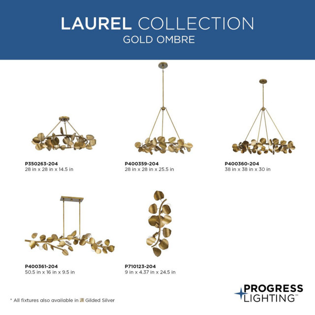Laurel Collection 6-Light Transitional Chandelier - Contemporary ...