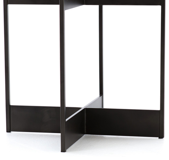 Shannon End Table, English Brown Oak - Industrial - Side Tables And End ...