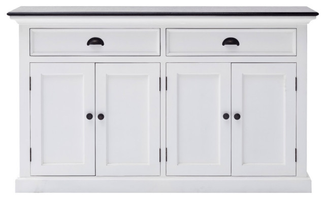 Modern Farmhouse Black And White Buffet Server - Farmhouse - Buffets ...