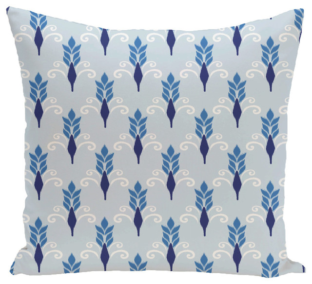 Friendship Floral Geometric Print Pillow, 20" x 20" - Contemporary ...