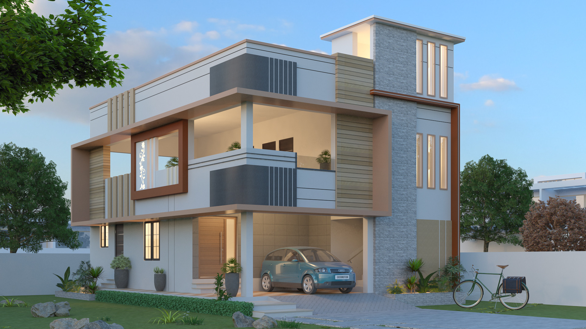 Indian Home Exterior Pictures Low Budget