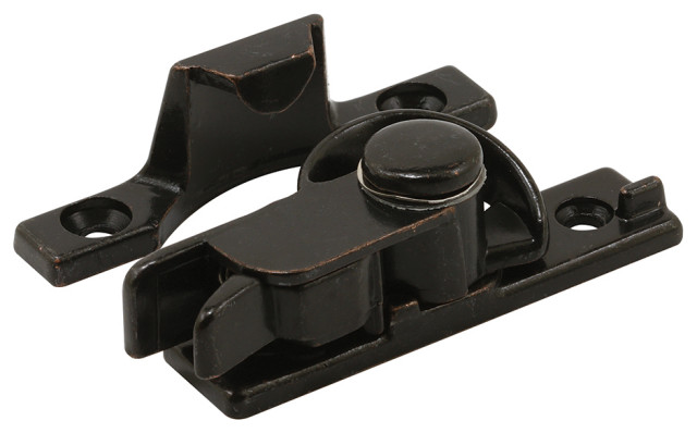 Sash Lock&Keeper, With Screws, Child Safe, Bronze - Window Hardware And ...