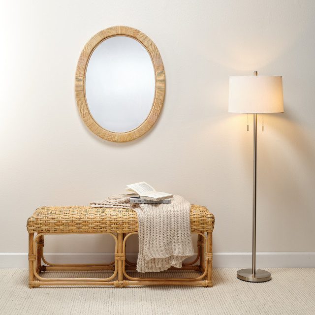 Aloha Rattan Mirror - Tropical - Wall Mirrors - by Jamie Young Company ...