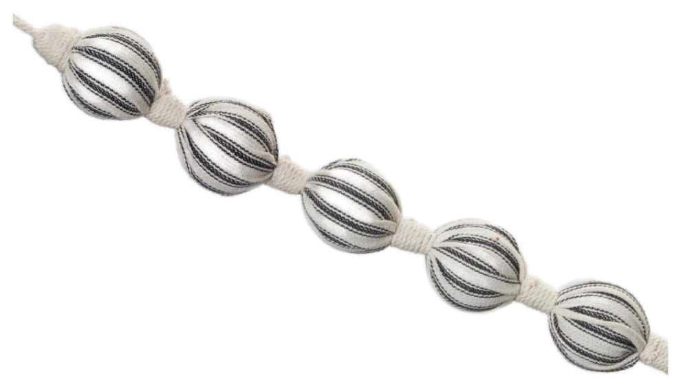 Fabric Ball String Garland, Set of 2 - Modern - Wreaths And Garlands ...