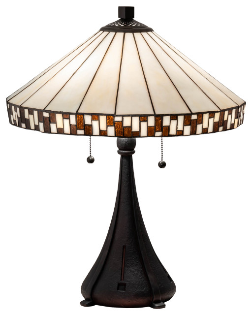 22 High Checkerboard Table Lamp - Craftsman - Table Lamps - by Meyda ...